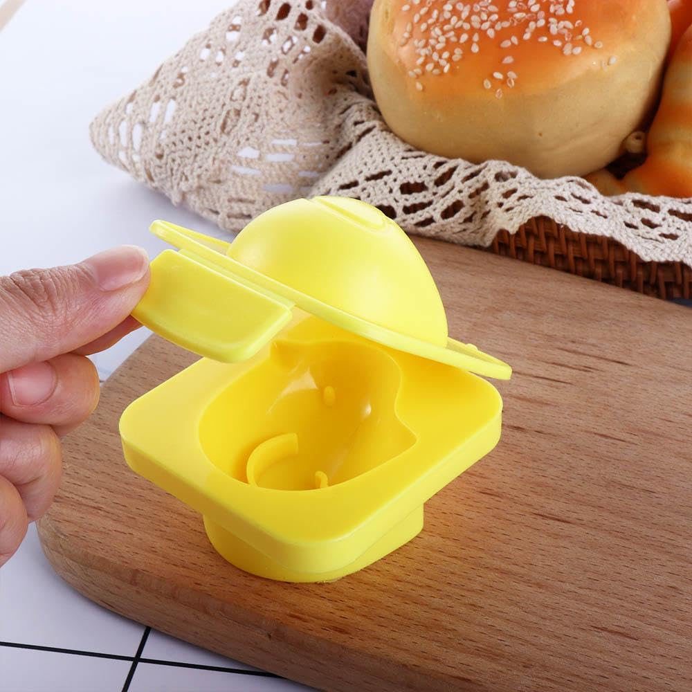 Boiled Egg Mould,Plastic Egg Shaper 3D Cute Chicken Shape Egg Tool Creative Egg Cup Holder Stand Breakfast Rice Ball Lunch Mould Kitchen Gadget