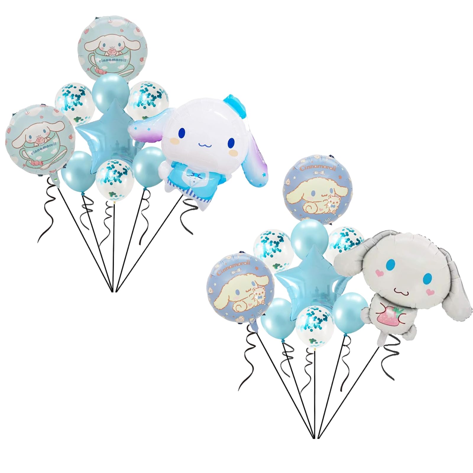 20Pcs Cute Anime Party Decoration Balloons,Aluminum Film Material Double Sided Balloons,Anime Theme Party Supplies,Kawaii Birthday Party Ballons (GG-03)