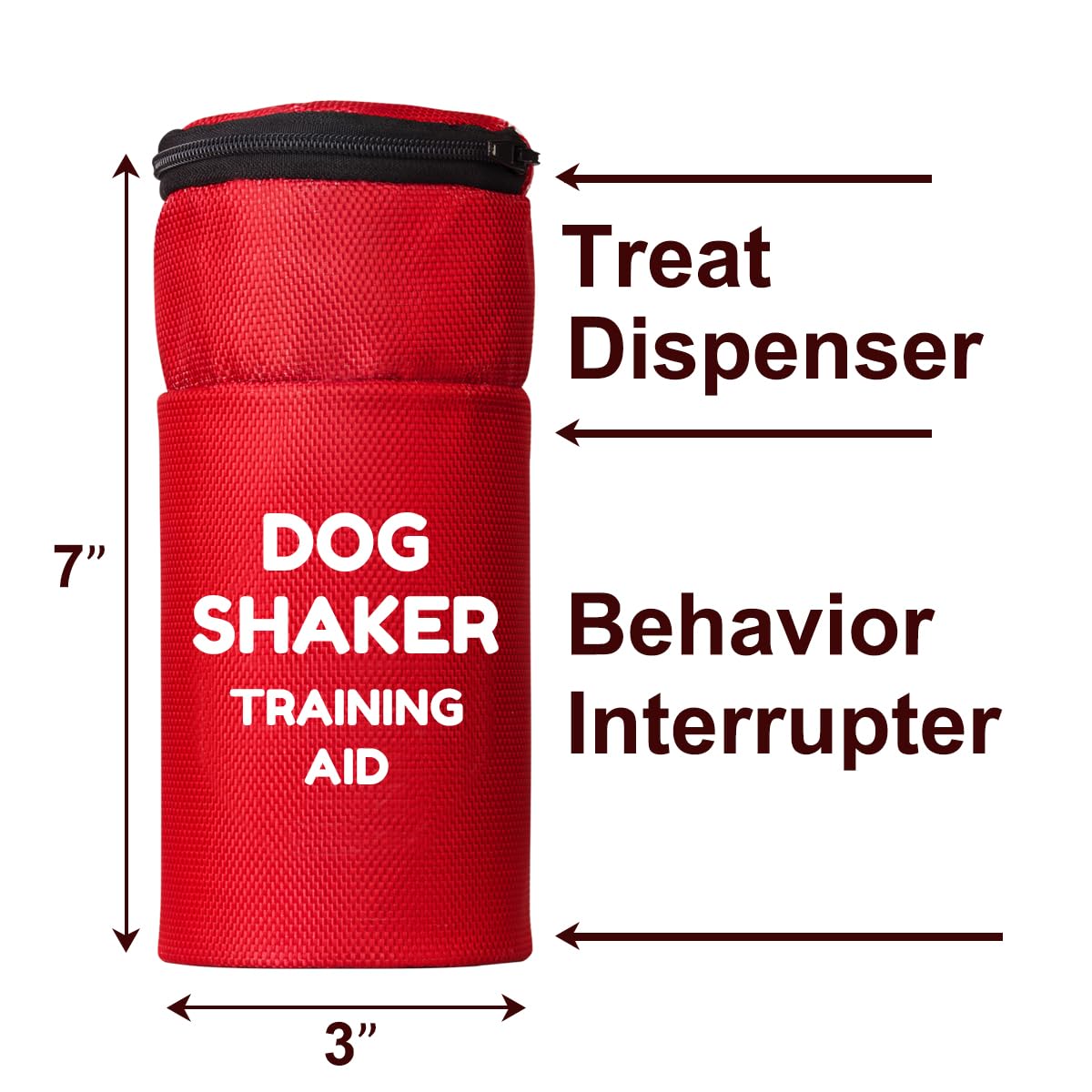 Shaker Can for Dogs, Stop Barking, Shake Trainer For Dogs, Dog Training Bark Silencer, Pennies, Coins, Pet Corrector, Barking Deterrent, Dog Training & Behavior Aids, Anti Bark Control, No Shock