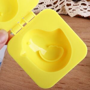 Boiled Egg Mould,Plastic Egg Shaper 3D Cute Chicken Shape Egg Tool Creative Egg Cup Holder Stand Breakfast Rice Ball Lunch Mould Kitchen Gadget