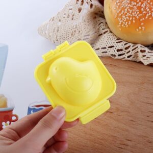 Boiled Egg Mould,Plastic Egg Shaper 3D Cute Chicken Shape Egg Tool Creative Egg Cup Holder Stand Breakfast Rice Ball Lunch Mould Kitchen Gadget