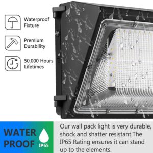 1Pack-Dusk to Dawn 180W LED Wall Pack Light Fixture, 25200LM 1500W HPS/HID Equivalent,100-277V, 5000K Daylight Commerical/Industrial Outdoor Security lighting, Waterproof for Entrance,Warehouse