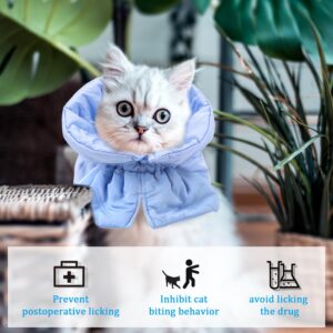 Cat Cone Collar, Adjustable Cat Recovery Collar Lightweight Waterproof Protective Cat Collar Soft Pet Recovery Collar Prevent Dogs Cats from Licking Wounds (S)