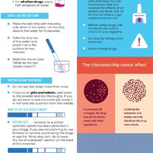 Bolosticks Fentanyl Test Strip Kit - Art Filled, Compact & Festival Ready - Rapid Test Strips, Testing Surface, Test Tube, Sample Scraper, and Info Booklet (Pack of 10)