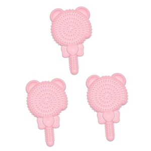 balacoo 3pcs dog toy dog bite toys dental dog chew toys dog teething toys household puppy toy portable molar toy dog teeth cleaning toy compact chewing toy dogman toys the dog tpr lollipop