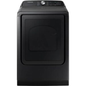 samsung 7.4 cu. ft. smart electric dryer with steam sanitize in brushed black