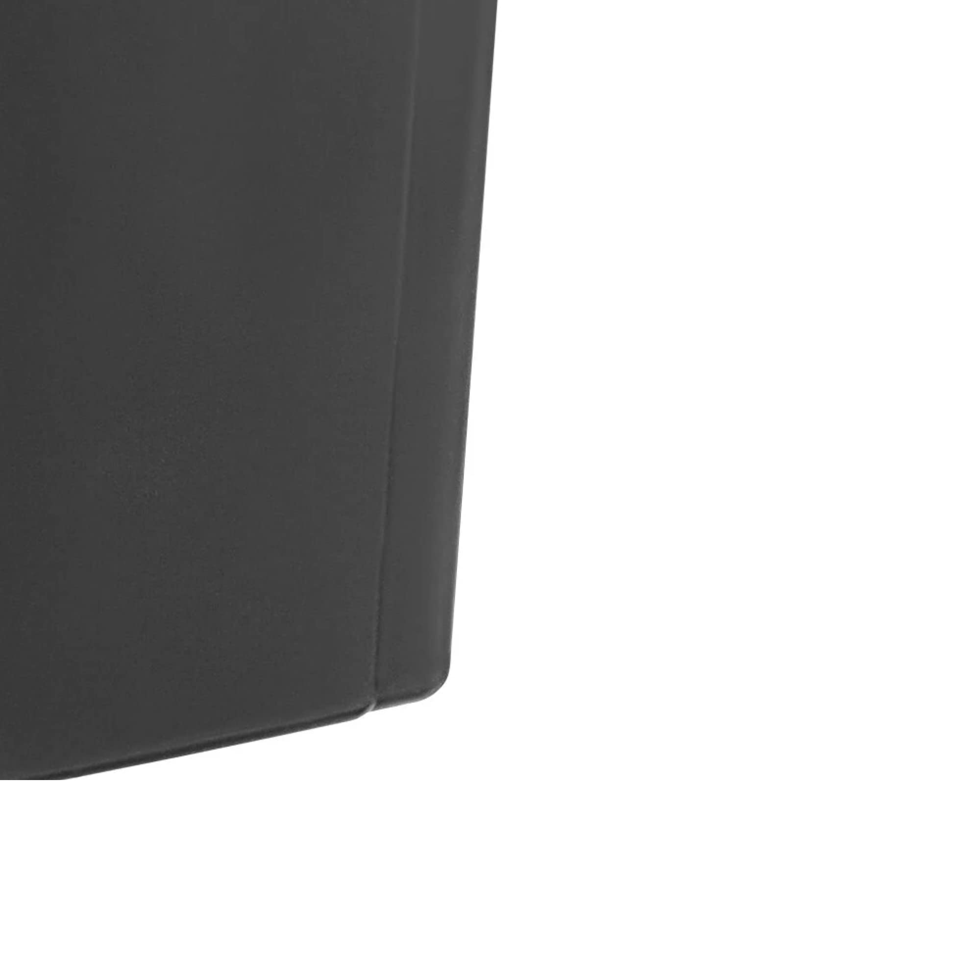 Mix.Home 23 Gallon Black Square Trash can Restaurant Trash can Commercial Trash can Tall Plastic Trash can Industrial Trash can Square Trash cans for Kitchen Janitorial Trash can