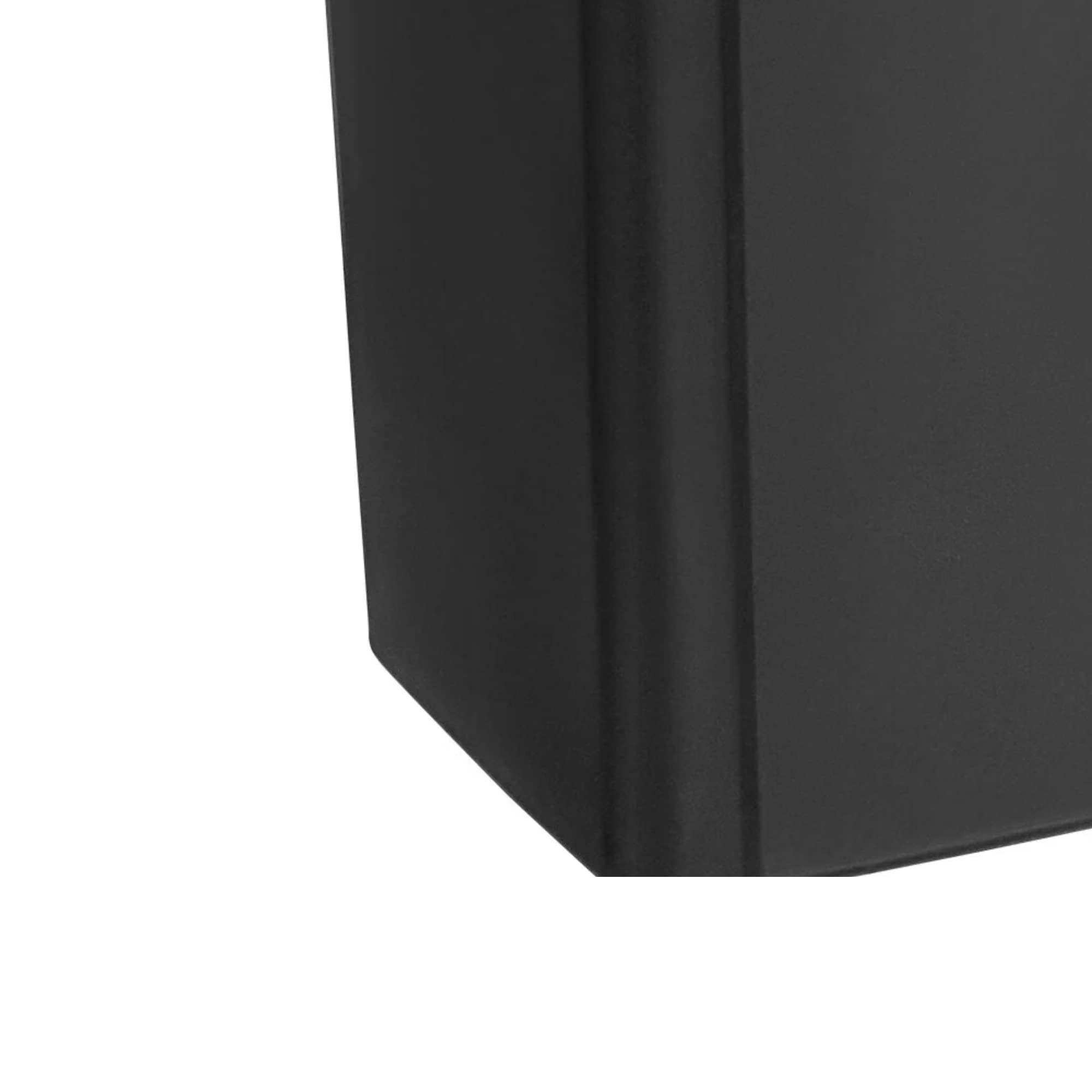 Mix.Home 23 Gallon Black Square Trash can Restaurant Trash can Commercial Trash can Tall Plastic Trash can Industrial Trash can Square Trash cans for Kitchen Janitorial Trash can