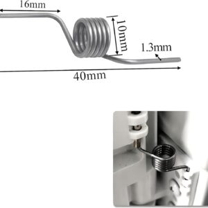 DUODUO 2 pack refrigerator French door counterclockwise wrapped spring new advanced heavy-duty replacement repair new compatible with LG/Kenmore LFX28978SB/02, LFX28978ST/01, LFX28978ST/02