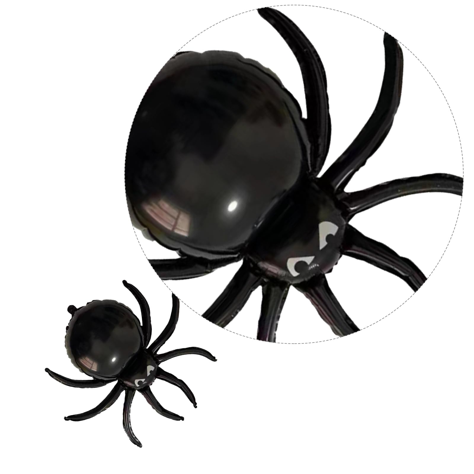 4 PCS Halloween Spider Balloons,Black Spider Foil Balloons,3D Realistic Black Spiders Balloon,Halloween Balloons for Halloween Decoration Day of Death New Year Birthday Spooky Party