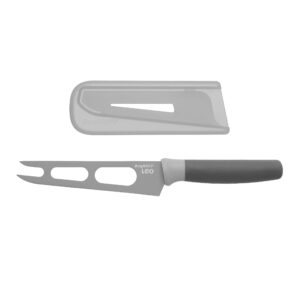 Berghoff Balance Nonstick Cheese Knife 5", Recycled Material, Stainless Steel Sharp Blade, Ergonomic Handle, Serving Tip, Protective Sleeve Included