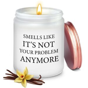 retirement gifts for women, funny going away leaving new job retirement gifts for coworkers boss teacher nurse colleague, farewell goodbye divorce gifts for women friend, vanilla scented candles