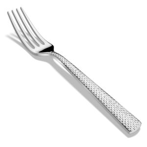 18/10 stainless steel hammered dinner forks,set of 12,heavy duty and dishwasher safe