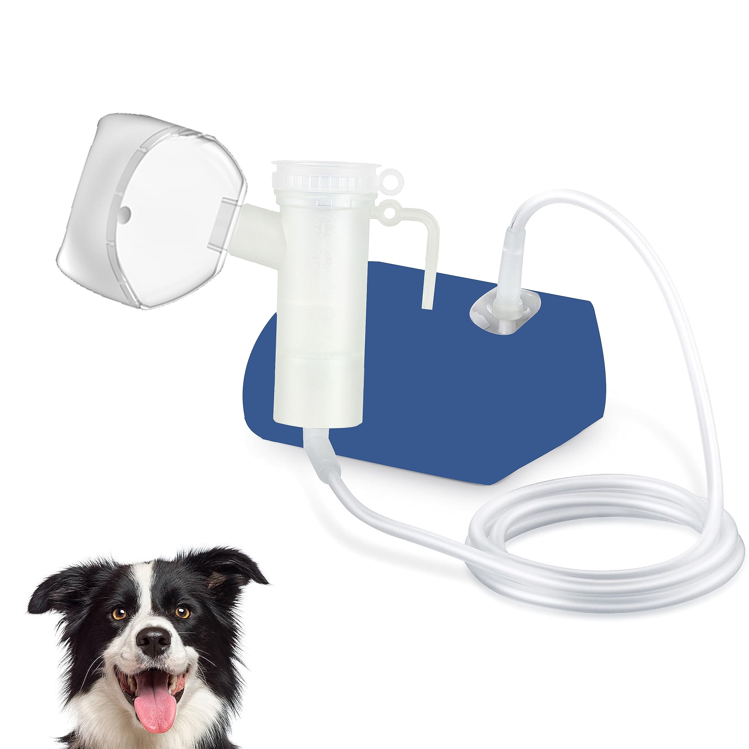 Nomeoop Pet Nebulizer mask for Puppy and Cats, with 2 -Meter Oxygen Tube,Dog Oxygen mask