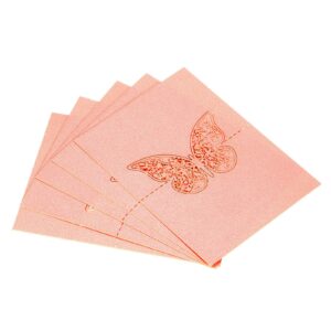 YOKIVE Place Cards for Table Setting, 50Pcs Name Cards Wedding Place Cards Table Place Cards Blank Card for Wedding Reception Dinner Party, Pink