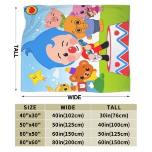 uthgxiu plim Anime plim Blanket Throw Fuzzy Lightweight Plush for Kids Boys Girls Adults 3D Fashion Print Blanket Perfect for Sofa,Bed,Suitable for All Seasons 40"X30"