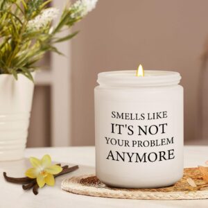 Retirement Gifts for Women, Funny Going Away Leaving New Job Retirement Gifts for Coworkers Boss Teacher Nurse Colleague, Farewell Goodbye Divorce Gifts for Women Friend, Vanilla Scented Candles