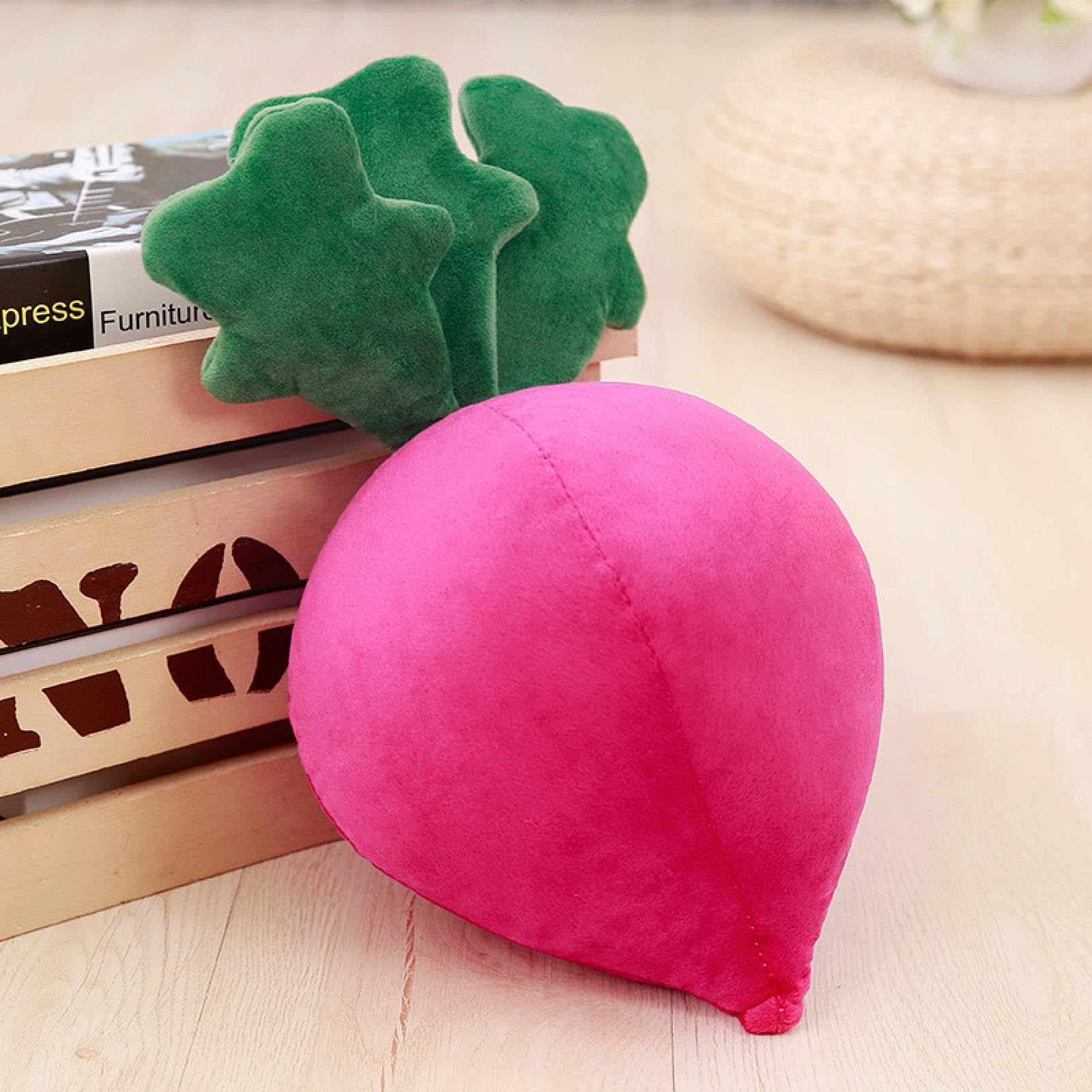 FYFZIK Radish Plush Toy Quirky Pillow Stuffed Animal Doll Carrot Pillow