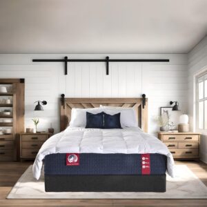 wolf king mattress - 13-inch luxury firm memory foam hybrid mattress with 9 layers, individually wrapped coil, cooling design, 101-night trial, provides the right level of comfort and support