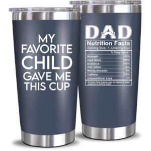 neweleven christmas gifts for dad - birthday gifts for dad from daughter, son, kids - husband gifts - birthday present ideas for father, husband, new dad, bonus dad from daughter, son - 20 oz tumbler