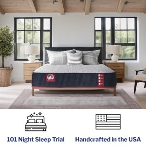 Wolf King Mattress - 13-Inch Luxury Firm Memory Foam Hybrid Mattress with 9 Layers, Individually Wrapped Coil, Cooling Design, 101-Night Trial, Provides The Right Level of Comfort and Support