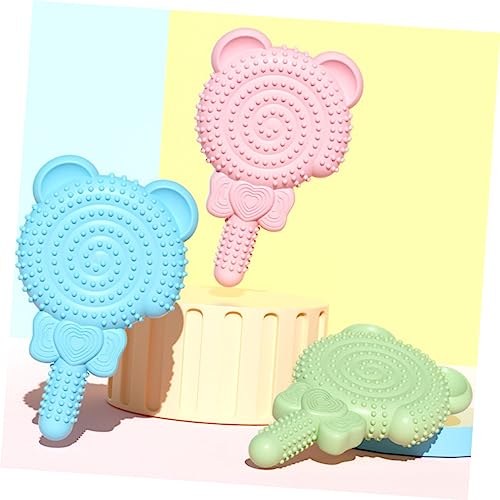 Mipcase 2pcs Dog Toy Dog Teeth Cleaning Toy Interactive Puppy Toy Small Chewing Toy Dog Sound Toys Tow Truck Toy Dental Dog Chew Toys Dog Lollipop Toy Pet Toys Pet Supplies TPR Household