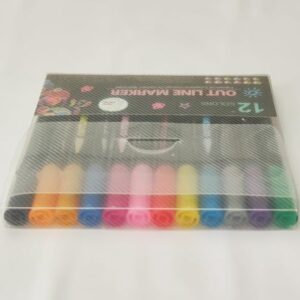 Shimmer Markers Outline Glitter Gel Pens: 12 Christmas Stocking Stuffers Teenage Tween Teen Girl Gifts Trendy Stuff Cute Arts Crafts Art Supplies Kids Ages 4 5 6 8 9 10 14 16 18 Year Old Outliner 2024