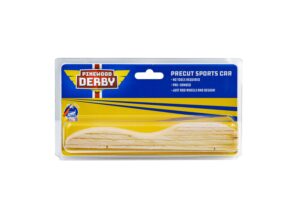 boy scouts of america official pinewood derby car kit - precut sports car