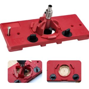 vigtayue 35mm hinge drilling jig hole guide woodworking tools, concealed hinge jig for kitchen cabinet doors hinge