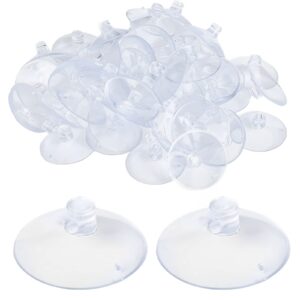 accencyc suction cup with hole 1.2'' glass suction pads clear pvc sucker pads small suction holder for bathroom wall door glass window car shade (50pcs)