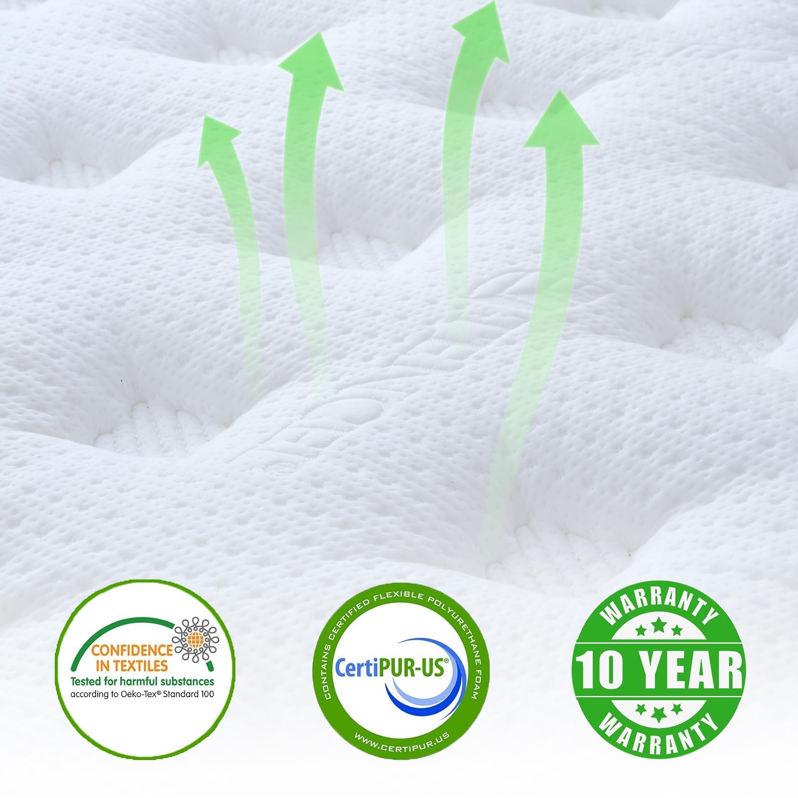 King Mattress,14 Inch Gel Memory Foam Hybrid Mattress in a Box,Motion Isolation Individually Wrapped Pocket Coils,Pressure Relief,Back Pain Relief,Breathable,Non-Fiberglass King Size Mattress