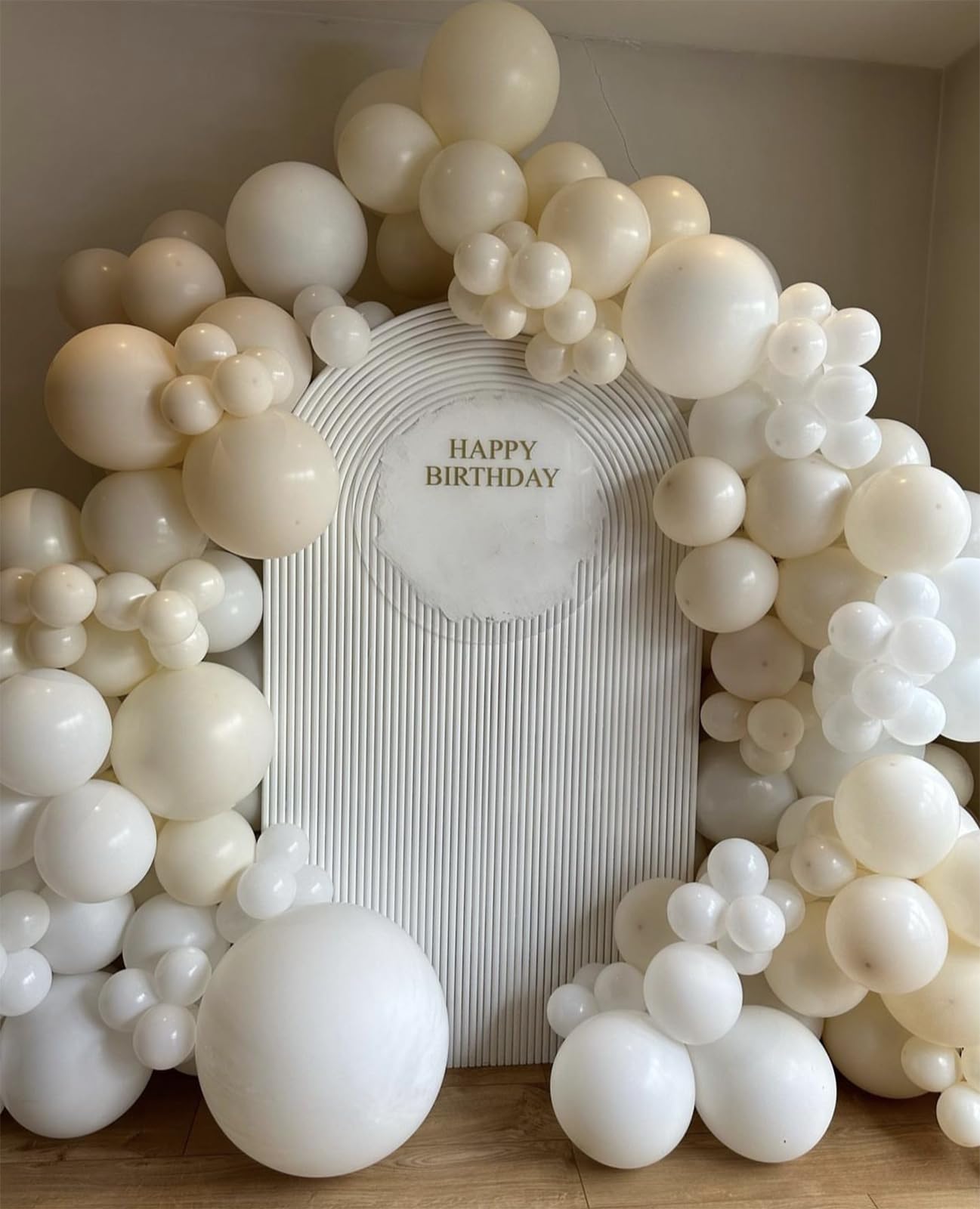 100pcs White Balloons 12inch, White Latex Balloons for Wedding Engagement Bridal Shower Bachelorette Christmas Birthday Party Decorations (with White Ribbon)