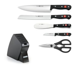 wÜsthof gourmet 6-piece studio knife block set