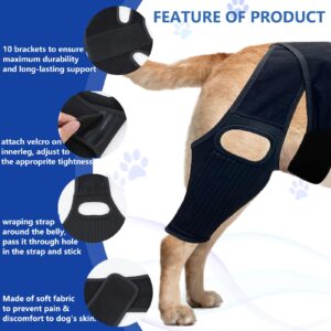 SACERKU Dog Knee Brace with Side Stabilizers for Dog ACL, Adjustable Canine Shoulder Leg Hip Wraps for Arthritis & Torn CCL, Wound Care & Loss of Stability from Arthritis (L, Black)