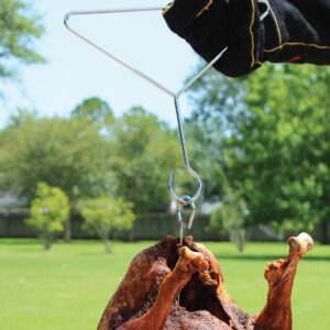 King Kooker Turkey Rack and Lifting Hook Kit. For use with King Kooker Turkey Fryer Packages, Chrome