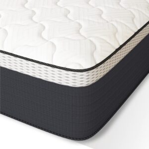 z-hom full mattress, 10 inch upgrade cooling memory foam mattress in a box, pocket spring hybrid mattress in a box for strong edge support & pressure relief, non-fiberglass mattressess