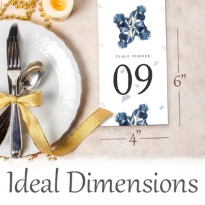 1-30 Table Numbers, Wedding Table Numbers Plus Head Table and Gift Table 32 Pieces, Double Sided Wedding Reception Table Numbers, Wedding Seating Chart, Special Event Table Number Signs 4x6.