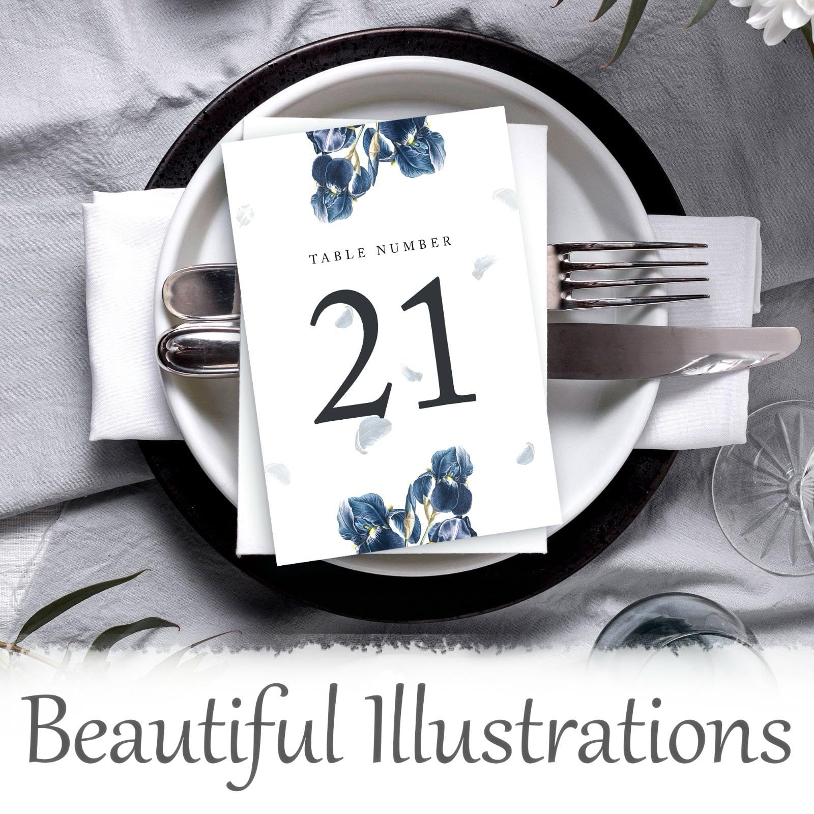 1-30 Table Numbers, Wedding Table Numbers Plus Head Table and Gift Table 32 Pieces, Double Sided Wedding Reception Table Numbers, Wedding Seating Chart, Special Event Table Number Signs 4x6.