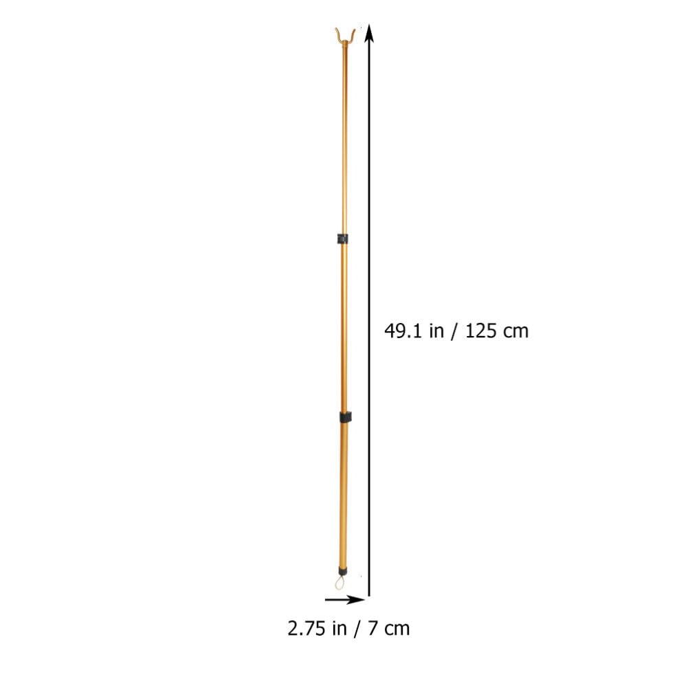 Cabilock Reach Hook Clothes Pole Reach Stick Retractable Long Reach Stick Closet Pole Clothesline Pole Hooks Telescoping Garment Pole for Closet Shelf Reaching