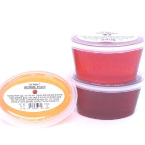 Harvest Set Of 3 Aroma Gel Melts™ GEORGIA PEACH, APPLE CINNAMON, CRANBERRY CHUTNEY Gel Wax For Warmers And Burners By The Gel Candle Company PEEL, MELT AND ENJOY