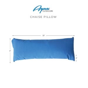 Aqua Outdoors in-Pool Chaise Set - Two Chaises - Two Headrest Pillows and One in Pool Side Table - for ledges up to 9" inches (White Granite-Blue)