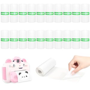 20 roll mini thermal printer sticker paper 57 x 25 mm self adhesive thermal paper printable sticker paper mini pocket printer sticker paper for most kids instant camera photo journal notes memo