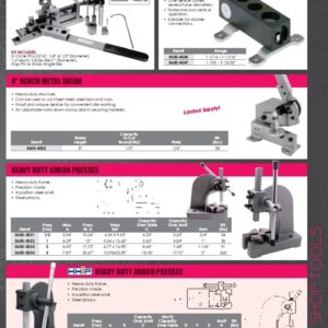 HHIP 8600-3055 3 Ton Ratchet Type Arbor Press with Mulit Gage