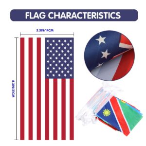 100 Countries String Flag, 82 ft International Flags Bunting Banner, World Flag Banner Decoration for School, Sports Events, Grand Opening, Party