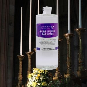 Altar Pure Liquid Paraffin Candle Fuel for Liturgical use | Liquid Church Candle Fuel Wax Free | Suitable for use in All Candle Shells | 1 US Quart or 32 Fluid Ounces.