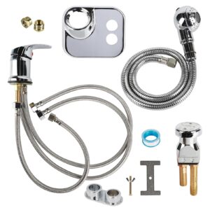 toriexon salon shampoo bowl faucet vacuum breaker kit, faucets for shampoo bowls with hose and sprayer replacement part, shampoo sprayer, vacuum breaker, hair salon faucet sprayer hose set