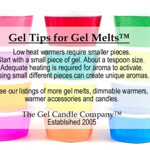 Harvest Set Of 3 Aroma Gel Melts™ GEORGIA PEACH, APPLE CINNAMON, CRANBERRY CHUTNEY Gel Wax For Warmers And Burners By The Gel Candle Company PEEL, MELT AND ENJOY