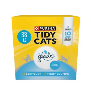 purina tidy cats clumping multi cat litter, glade clear springs - 38 lb. box