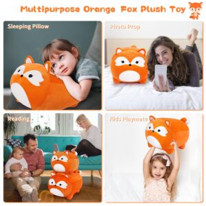 Fox Stuffed Animal-16" Fox Plush Pillow, Orange Fox Plushies, Stuffed Fox Plush Toy Cute Foxy Stuffed Animal Fox Plushie Pillow, Room Decor Chrismas Birthday Gifts for Kids Girls Boys Girlfriend