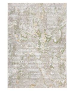 town & country luxe opaline bold marble area rug with glam metallic ribbed texture pile, sage green, 7'10"x10'2"